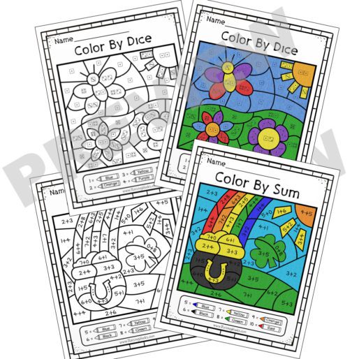 Color By Code – Spring - Raising Hooks