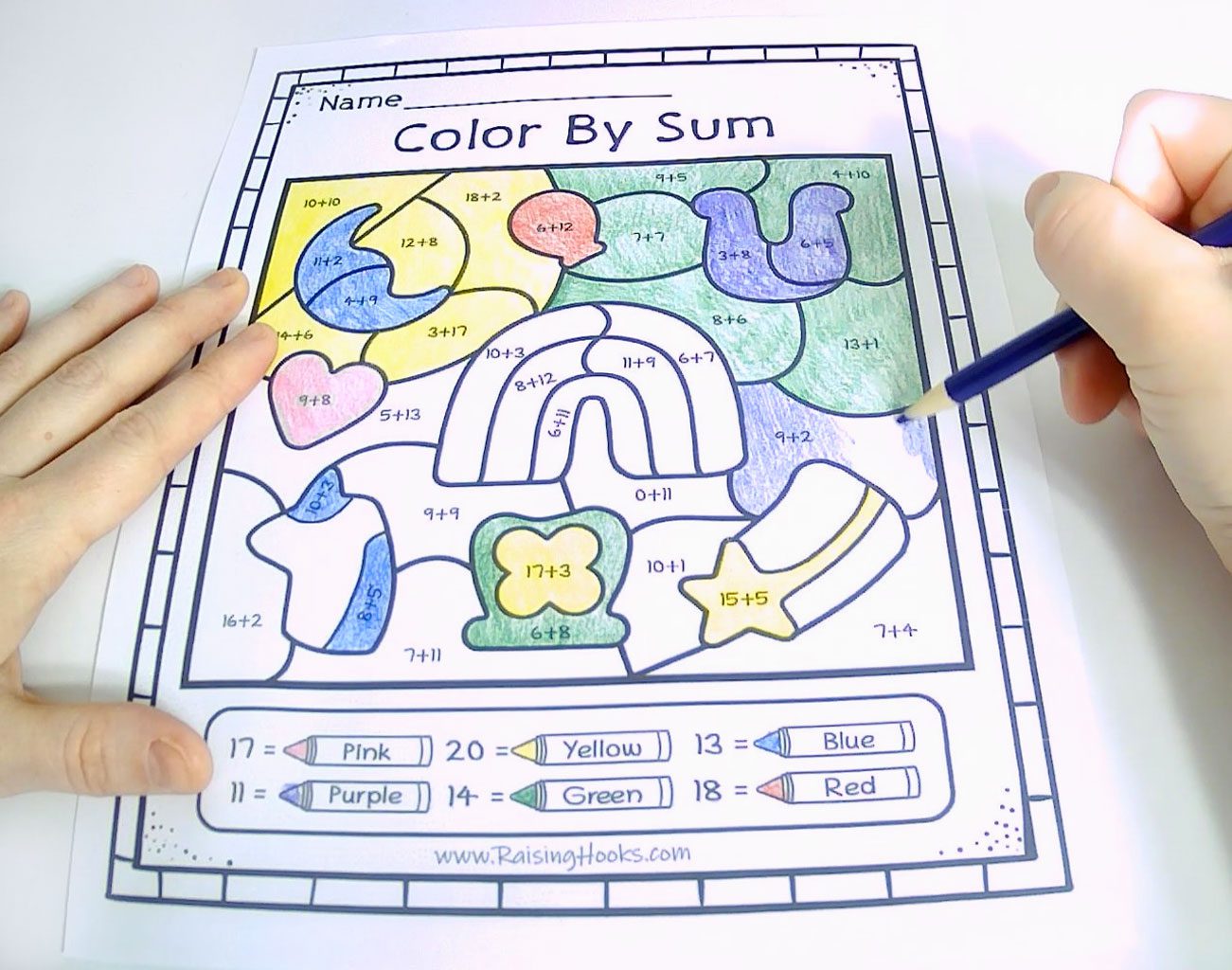 Color By Code – Spring - Raising Hooks