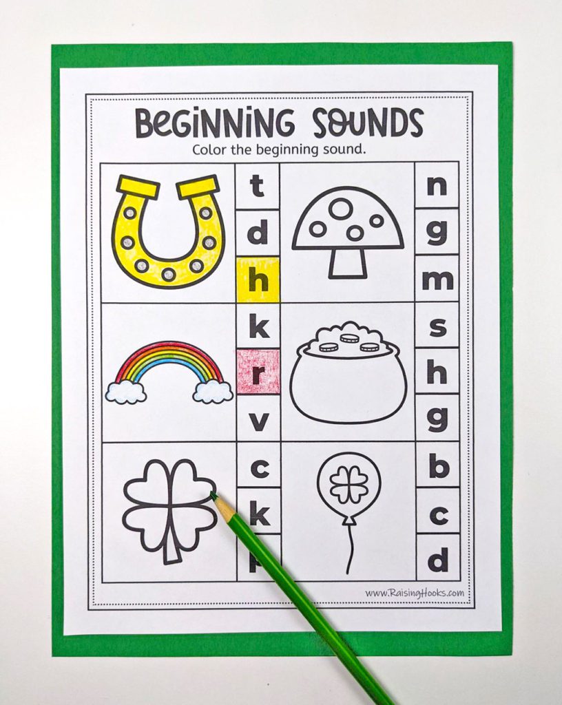 St. Patrick’s Day Preschool Math & Literacy - Raising Hooks
