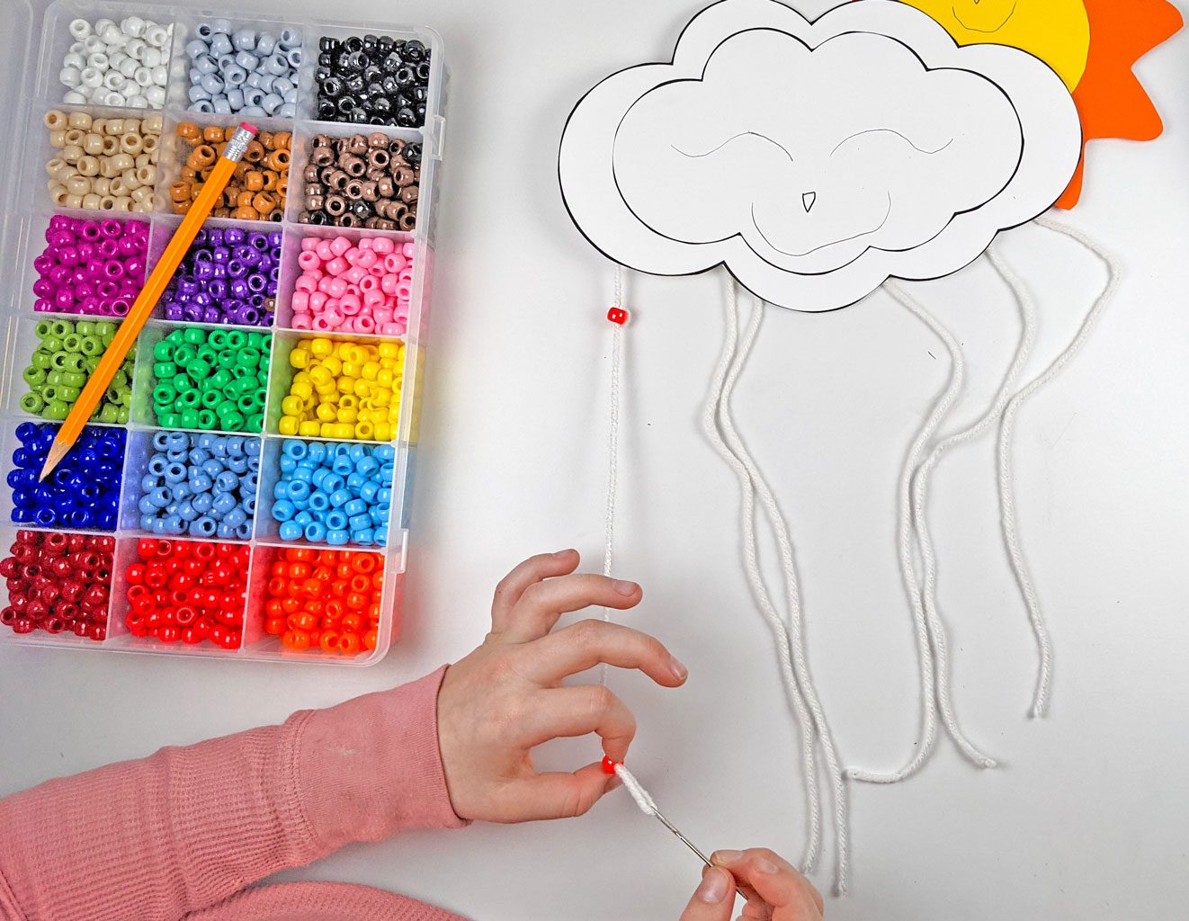 Rain Cloud Bead Craft - Raising Hooks