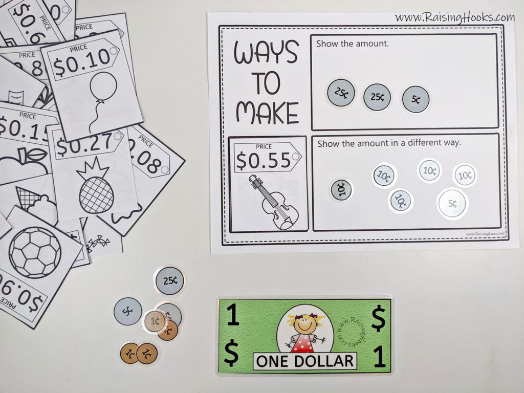 Counting Money First Grade Packet - Raising Hooks