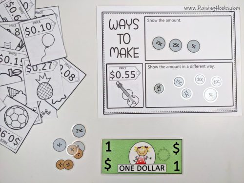 Counting Money First Grade Packet - Raising Hooks