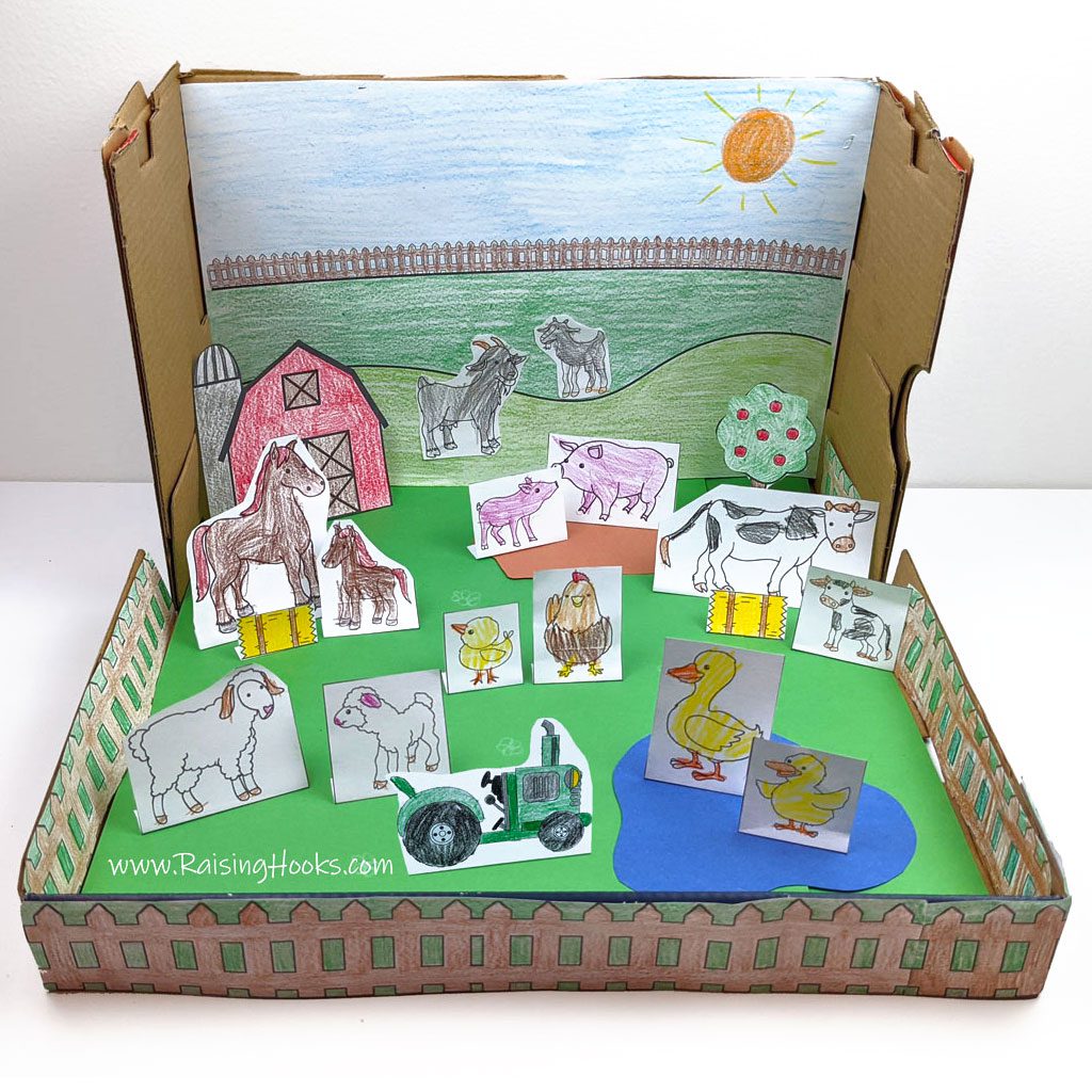 Make Your Own Farm Animal Diorama - Raising Hooks