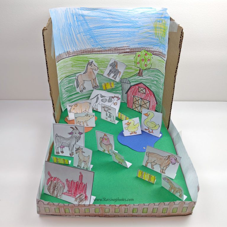 Make Your Own Farm Animal Diorama - Raising Hooks