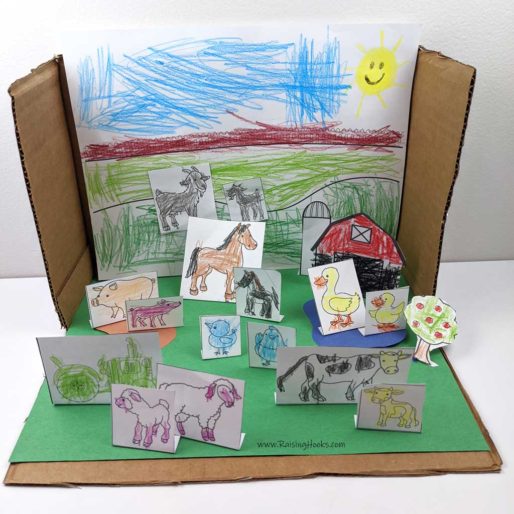 Make Your Own Farm Animal Diorama - Raising Hooks