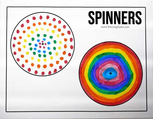 Make Your Own Colorful Paper Spinners - Raising Hooks