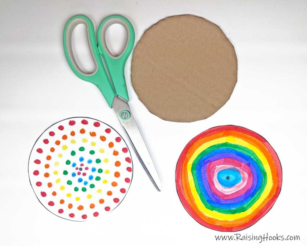 Make Your Own Colorful Paper Spinners - Raising Hooks