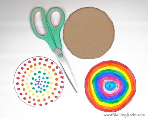 Make Your Own Colorful Paper Spinners - Raising Hooks