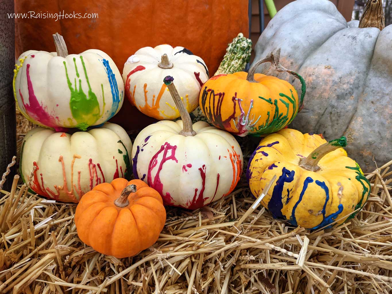 Melted Crayon Pumpkins - Raising Hooks