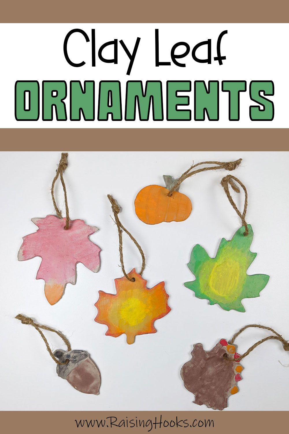 Clay Leaf Ornaments – A Creative Fall Craft - Raising Hooks