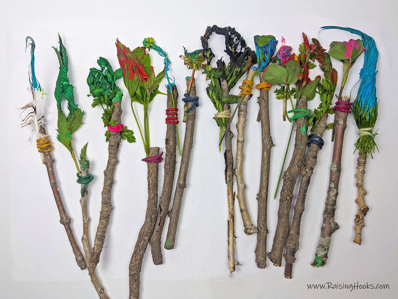 Make Your Own Nature Paintbrushes
