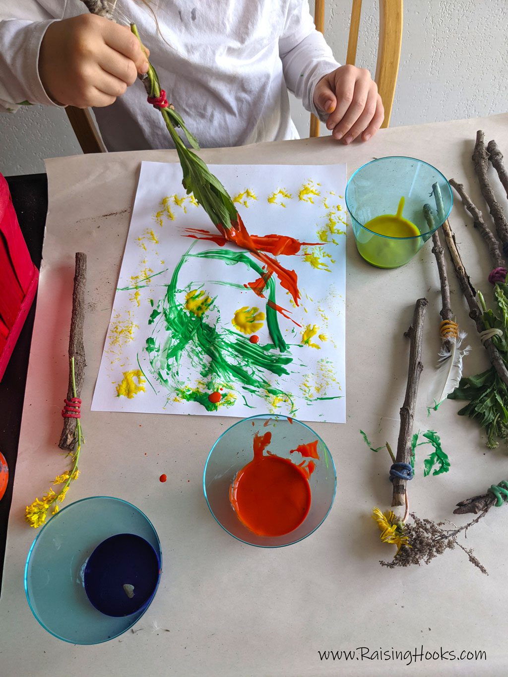 Make Your Own Nature Paintbrushes