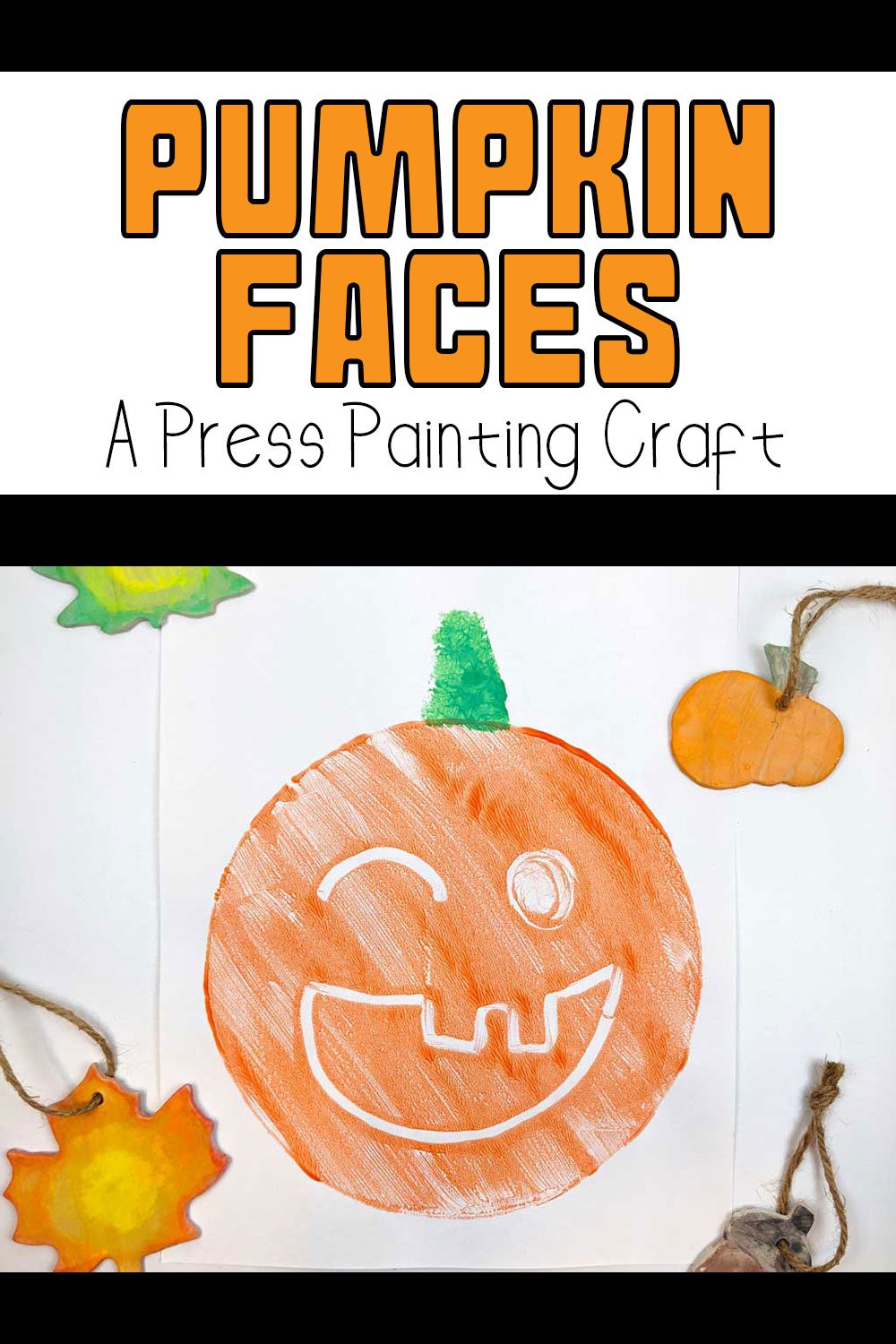 Pumpkin Faces – A Fall Press Painting Craft - Raising Hooks