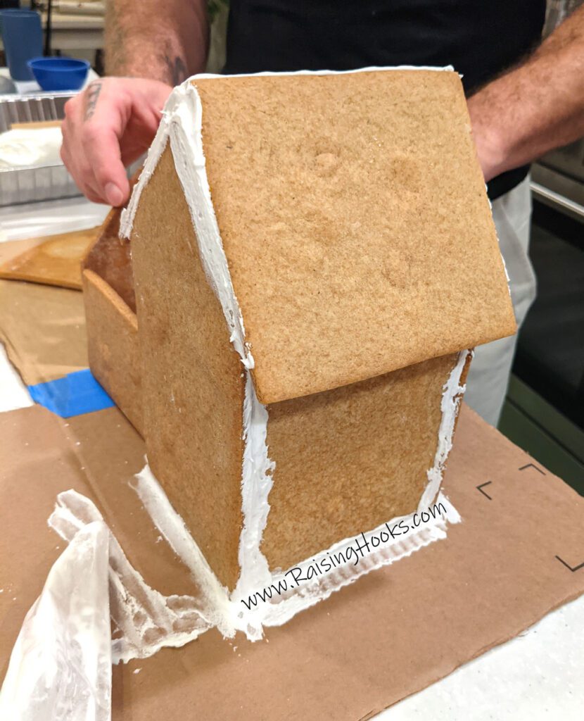 EASY 2 Story Gingerbread House & Template - Raising Hooks