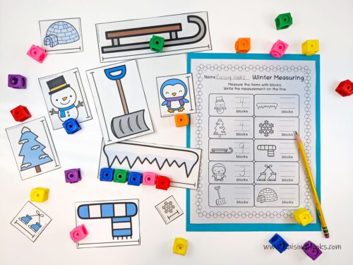 Winter Math and Literacy Kindergarten Theme Pack - Raising Hooks