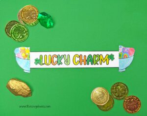 St. Patrick’s Day Lucky Charm Paper Bracelet – Color & Wear