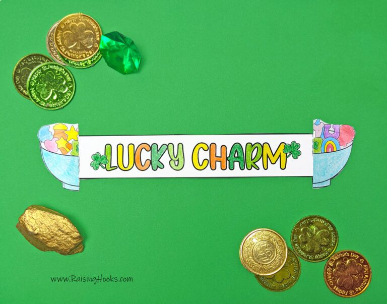 St. Patrick’s Day Lucky Charm Paper Bracelet – Color & Wear