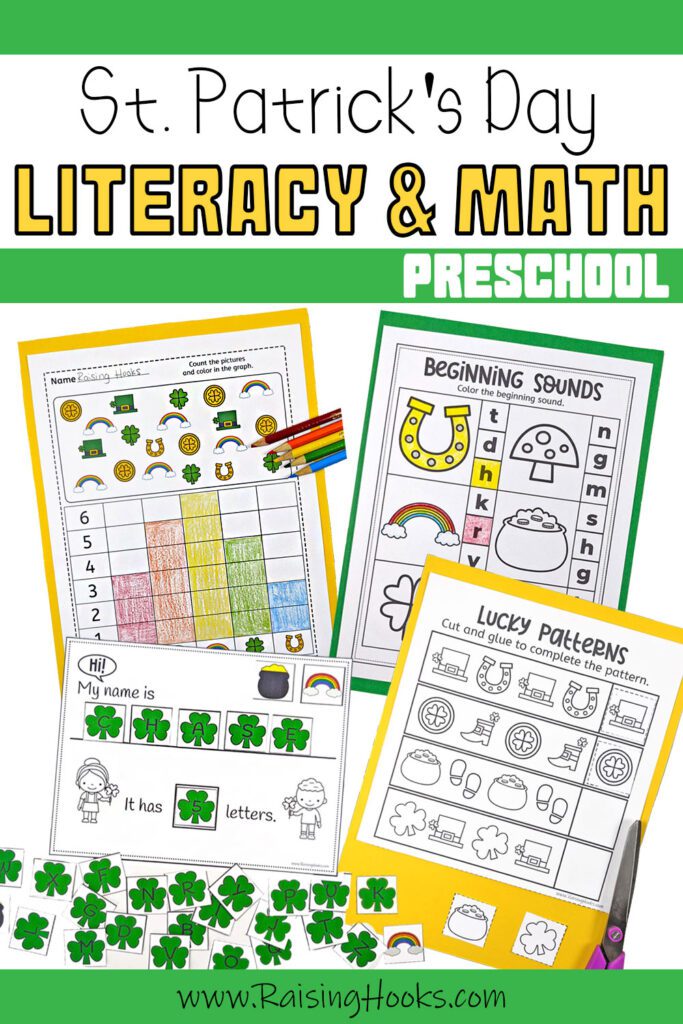 St. Patrick’s Day Lucky Charm Paper Bracelet – Color & Wear