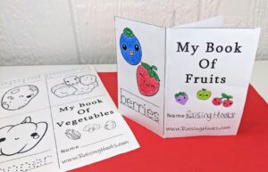 Fruit & Vegetable Tracing and Coloring Mini Book: A Free Printable For ...