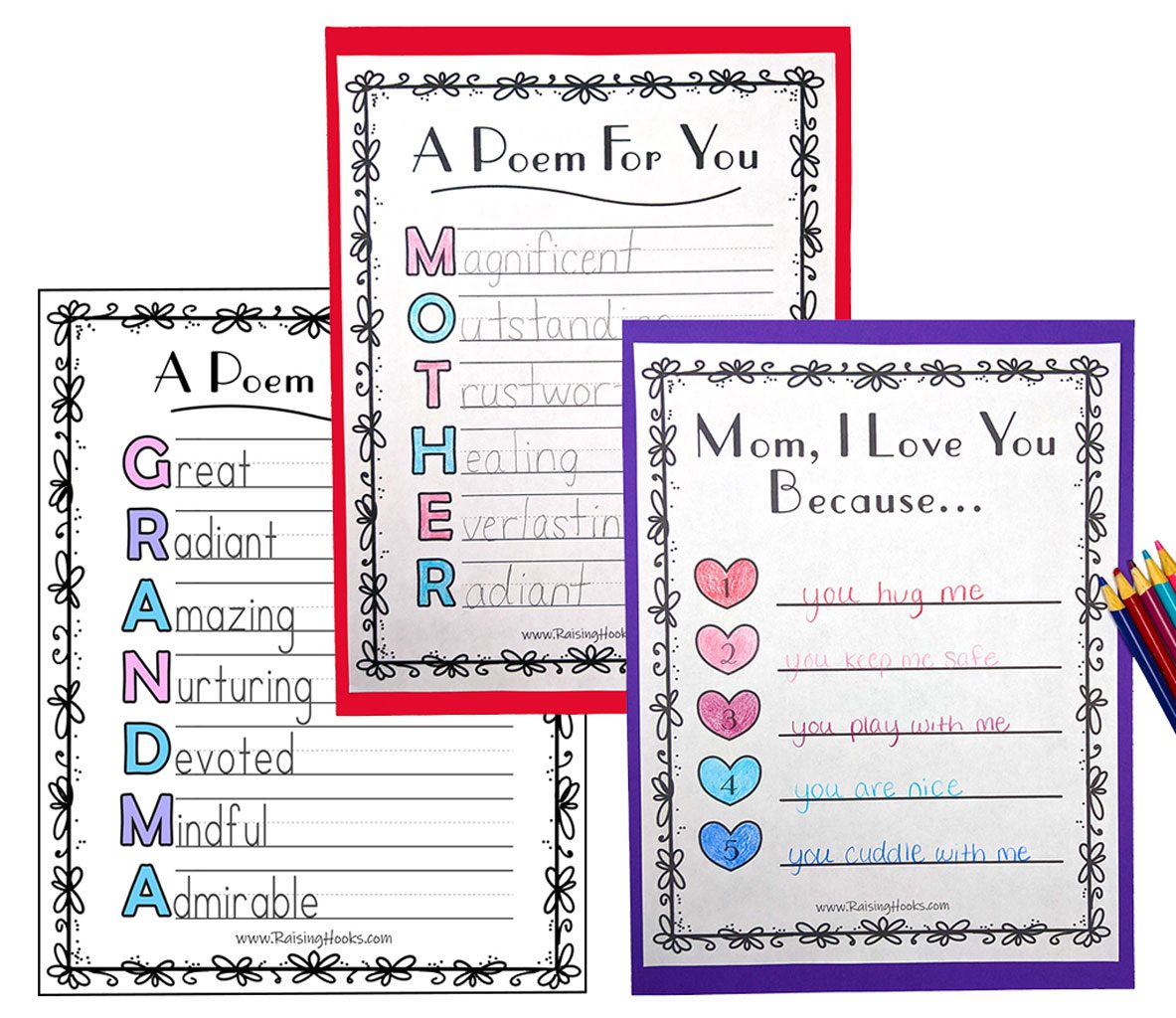 Mother’s Day Printable Agamographs and Writing Activities for Mom ...