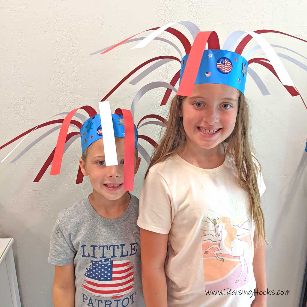 Patriotic 4th Of July Silly Stars and Stripes Hat - Raising Hooks