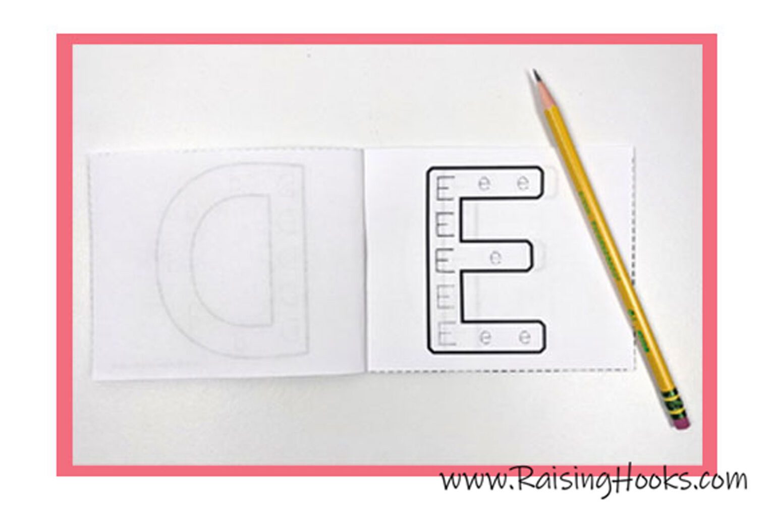 Alphabet Picture Pages, Tracing and Coloring Printables - Raising Hooks