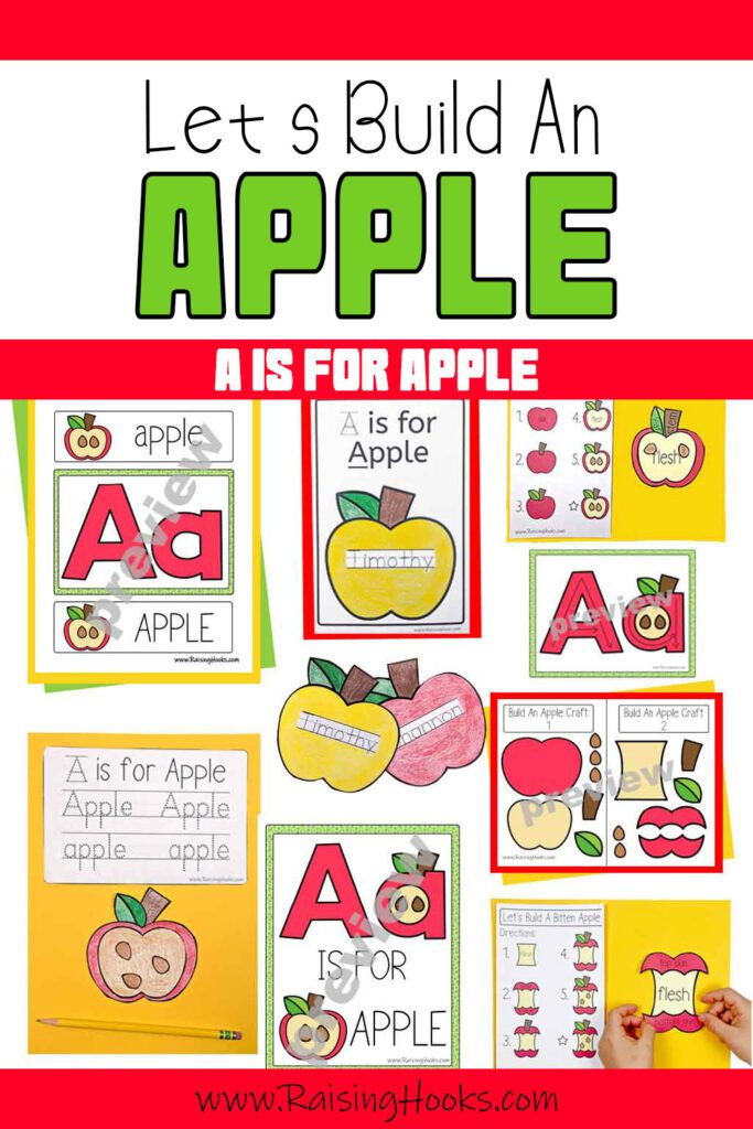 Let’s Build An Apple – A is for Apple - Raising Hooks