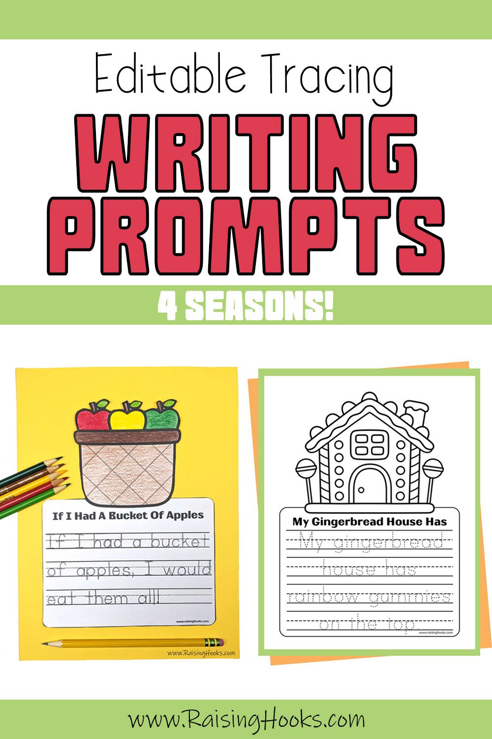 Alphabet Picture Pages, Tracing and Coloring Printables - Raising Hooks