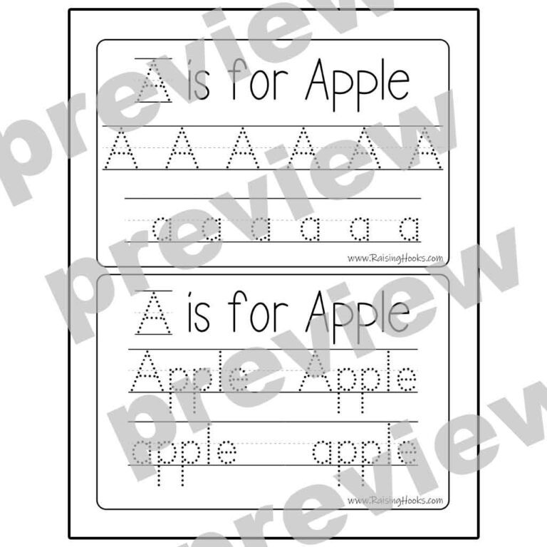 Let’s Build An Apple – A is for Apple - Raising Hooks