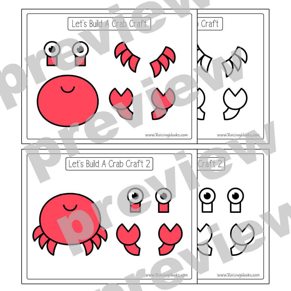 Let’s Build A Crab – C is for Crab - Raising Hooks