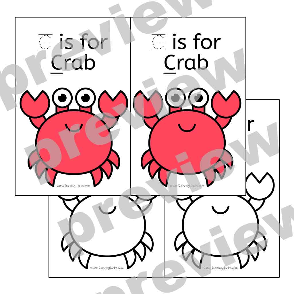 Let’s Build A Crab – C is for Crab - Raising Hooks