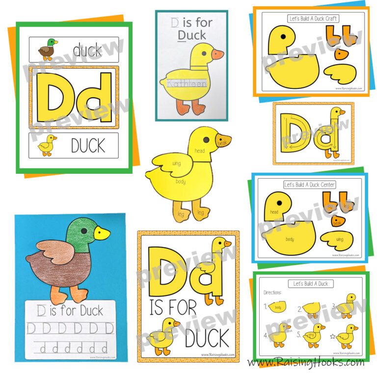 Let’s Build A Duck – D is for Duck - Raising Hooks