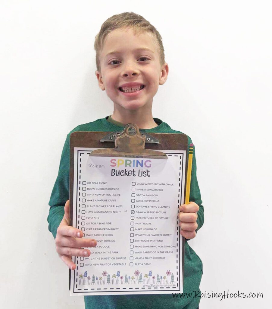 Free Printable Spring Bucket List for Kids & Tweens