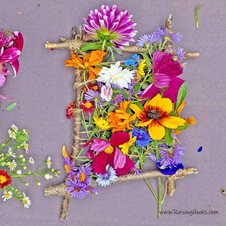 Nature Weaving Loom: Create Beautiful Art with Flowers and Twigs
