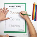 Editable Rainbow Name Tracing – Fun Preschool & Homeschool Activity