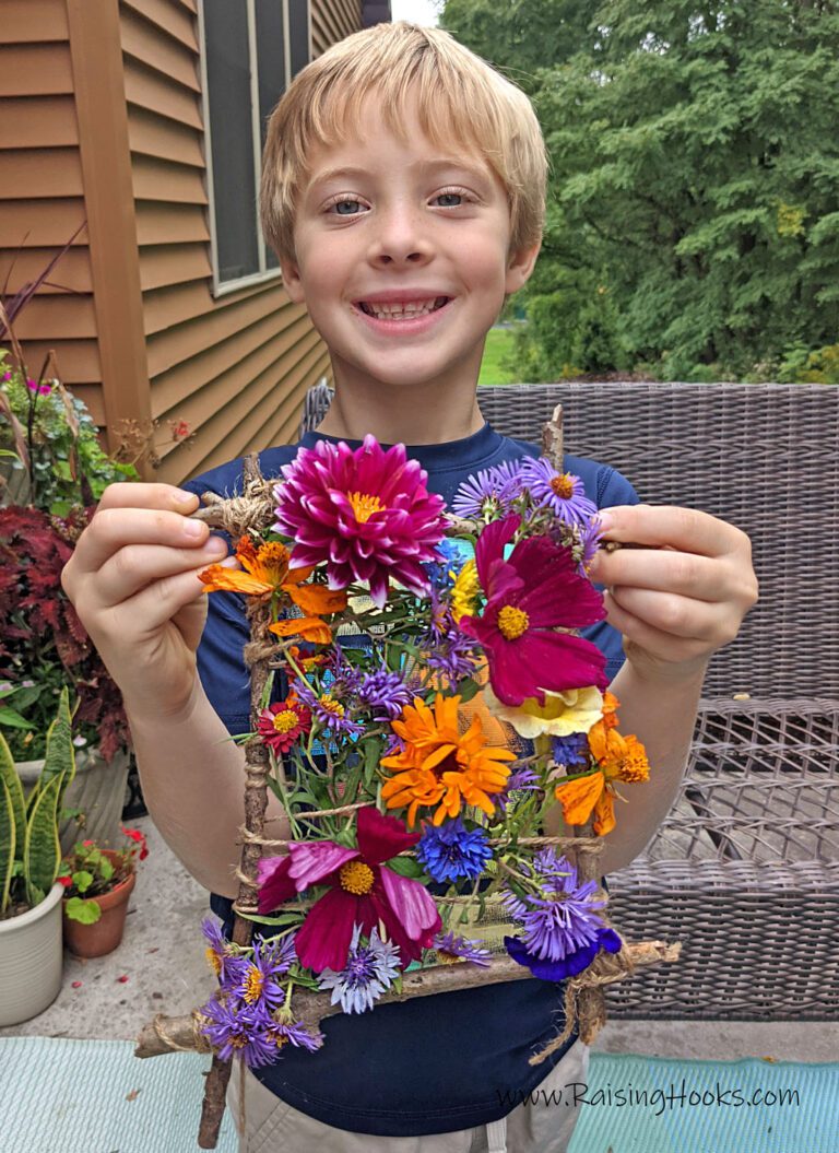 Nature Weaving Loom: Create Beautiful Art with Flowers and Twigs