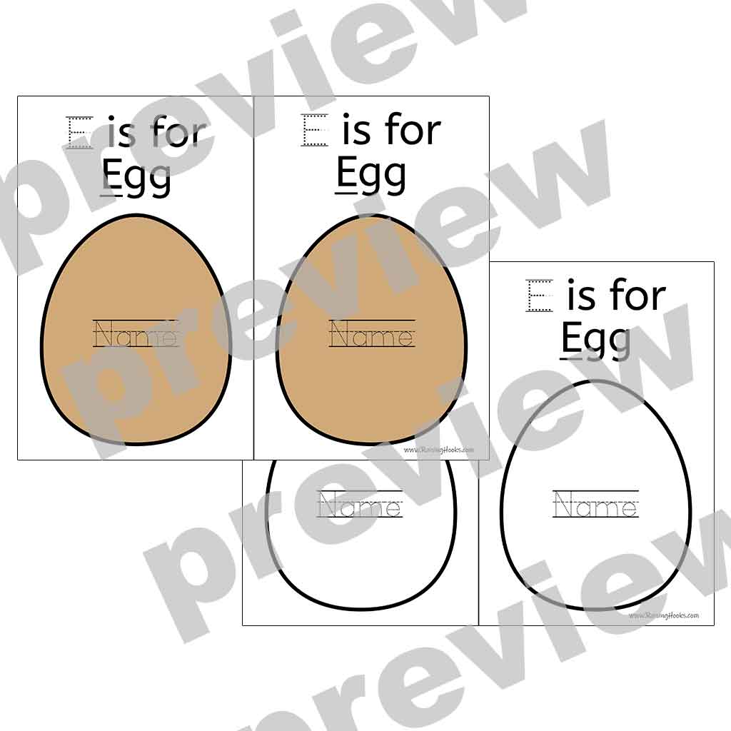 Let’s Build An Egg – E is for Egg - Raising Hooks