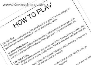 Fun Car Games for Kids – Free Road Trip Printables - Raising Hooks