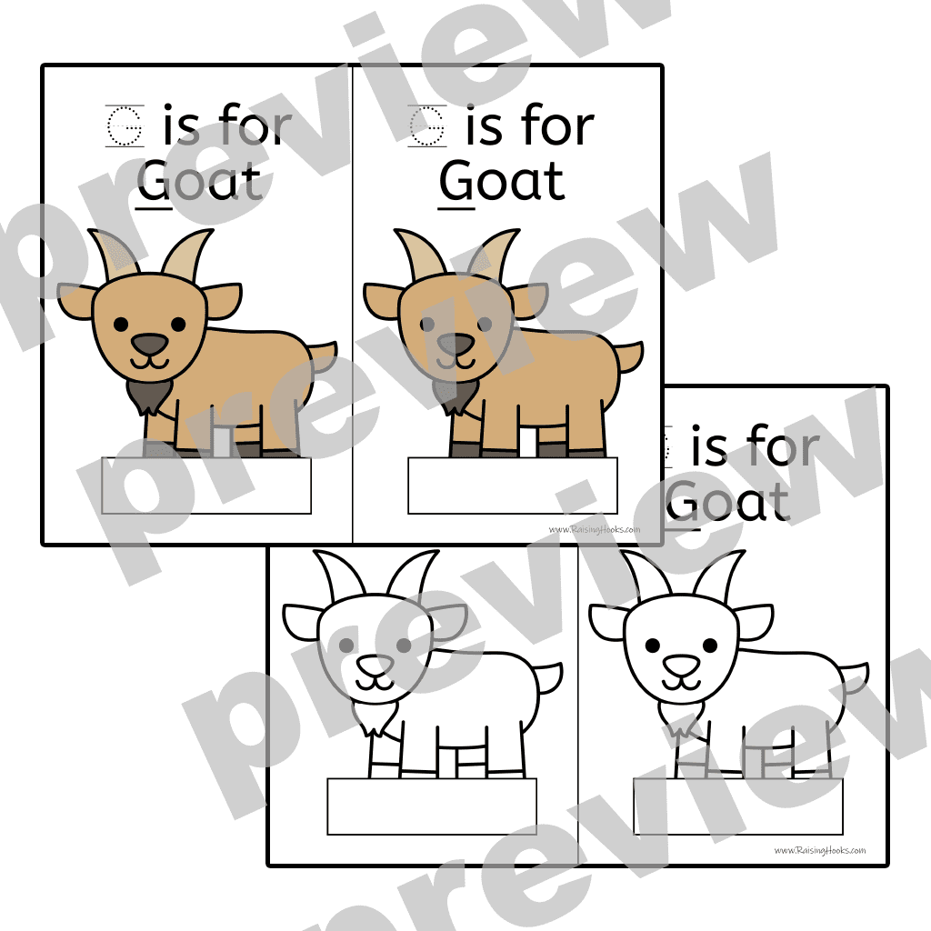 Let’s Build A Goat – G is for Goat - Raising Hooks