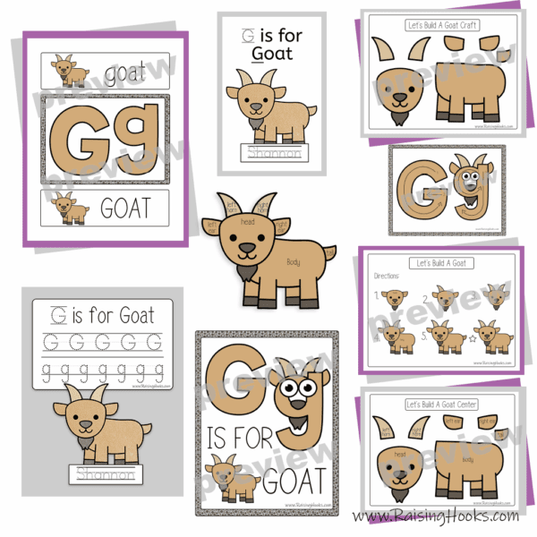 Let’s Build A Goat – G is for Goat - Raising Hooks