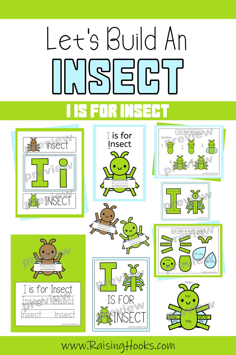 Let’s Build An Insect – I is for Insect - Raising Hooks