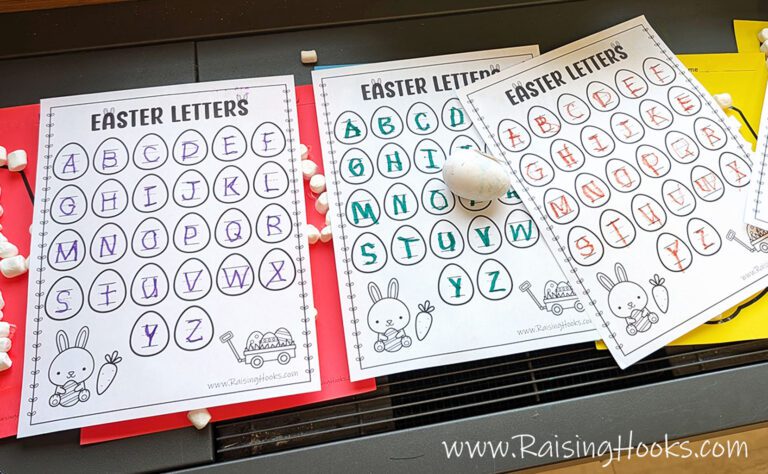 Free Easter Egg Letter Tracing Printable – Uppercase and Lowercase ...