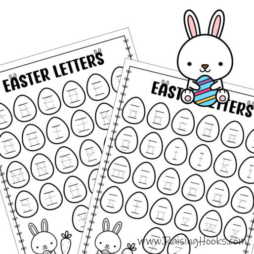 Free Easter Egg Letter Tracing Printable – Uppercase and Lowercase ...