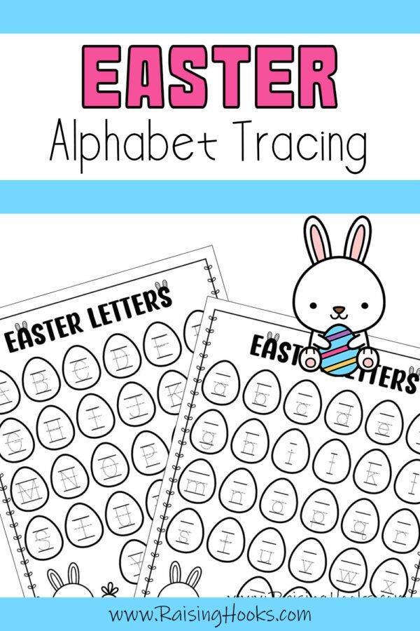 Free Easter Egg Letter Tracing Printable – Uppercase and Lowercase ...
